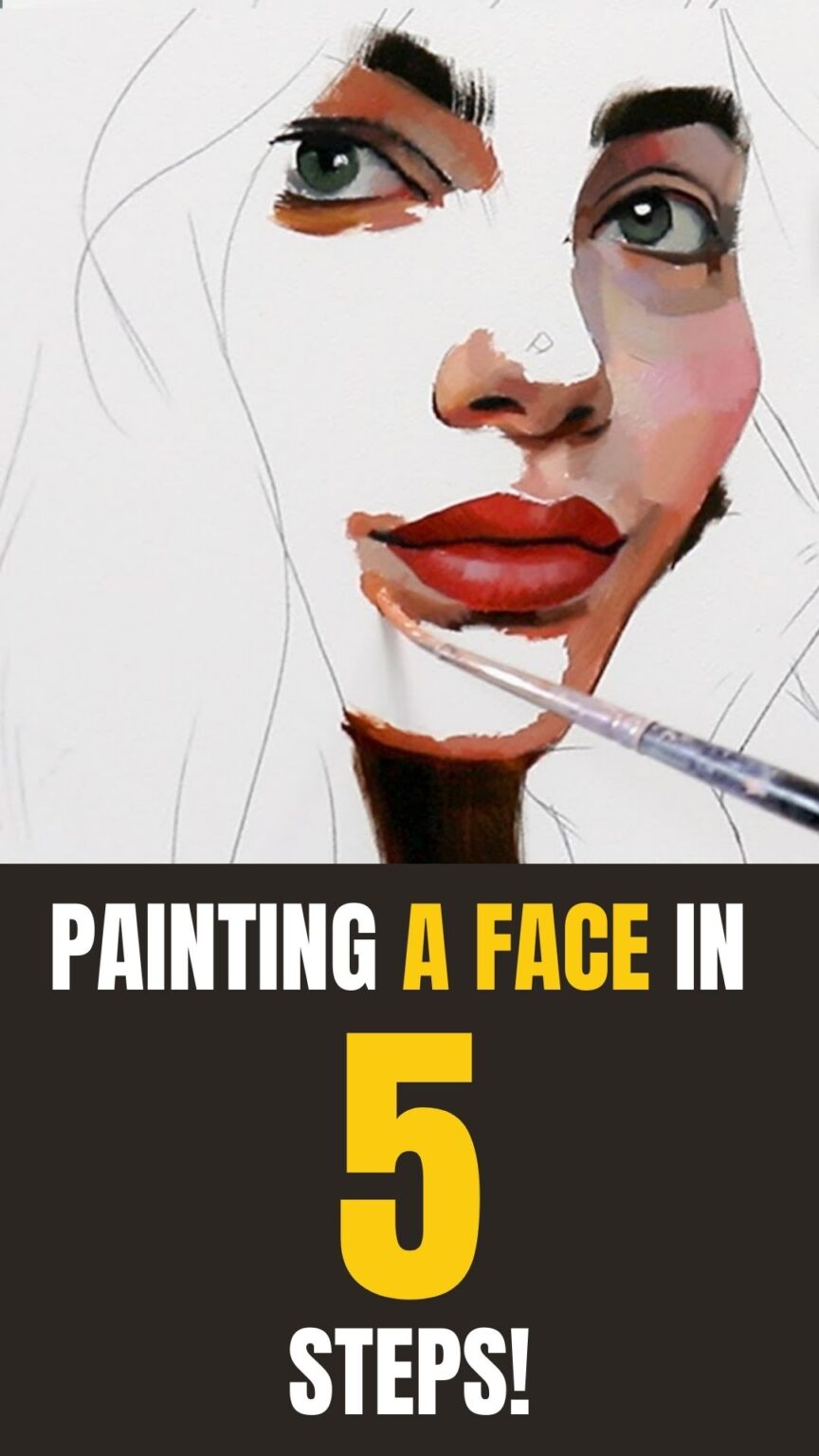How to Paint a Face in 5 Easy Steps | Oil Painting Tutorial for ...