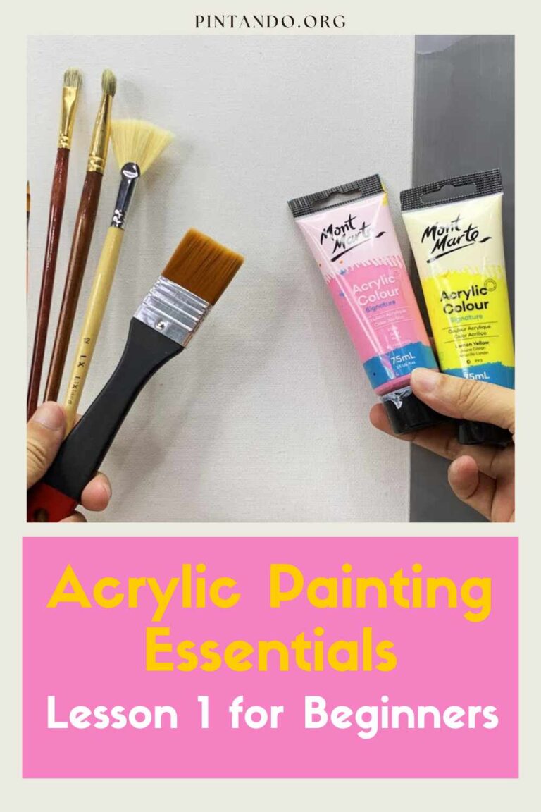 Acrylic Painting Essentials: Lesson 1 for Beginners - Pintando.org