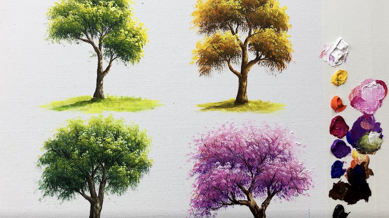 Acrylic Tree Painting: A Masterclass in Nature's Beauty - Pintando.org