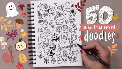 50 Cute FALL Doodles You Need to Know: Easy Beginner - Pintando.org