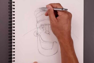 How To Draw Frankenstein: Draw Tutorial - Pintando.org