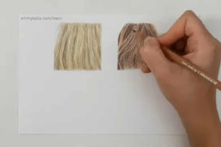 How to Draw Realistic Hair: Colored Pencils - Pintando.org