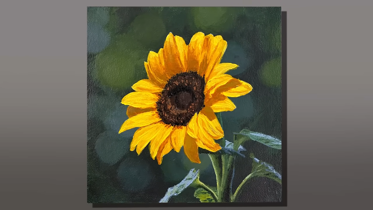 Beauty of Sunflower: Acrylic Painting - Pintando.org