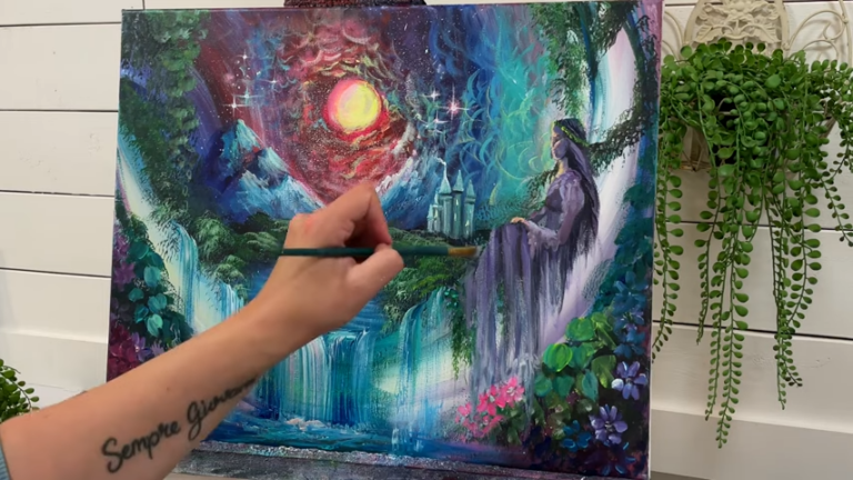 Story Teller: Acrylic Painting Tutorial - Pintando.org