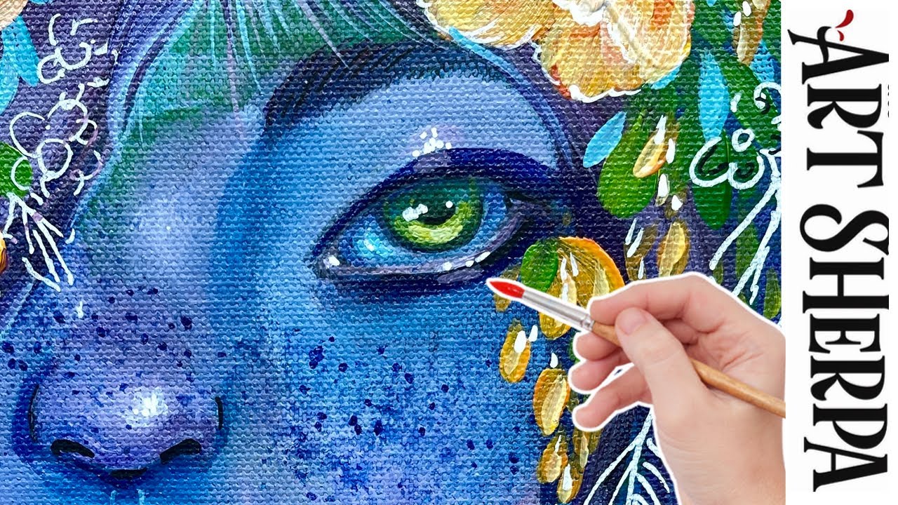 Fantasy Girl Eye: Acrylic Tutorial - Pintando.org