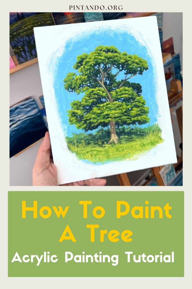 How To Paint A Tree: Acrylic Painting Tutorial - Pintando.org