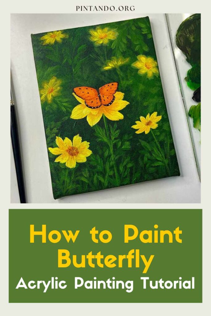 How to Paint Butterfly: Acrylic Painting Tutorial - Pintando.org