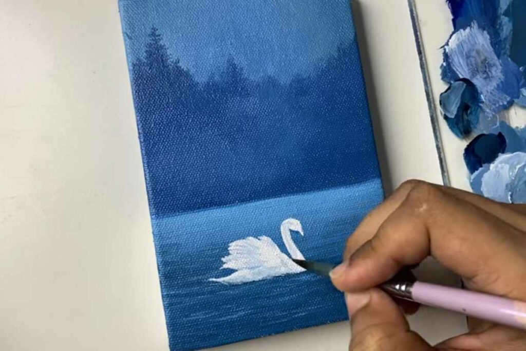 How to Paint Swan: Acrylic Painting Tutorial - Pintando.org