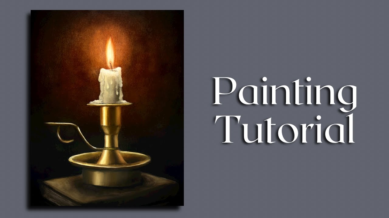 Melting Candle: Painting Tutorial - Pintando.org