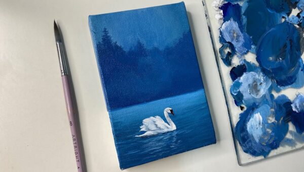 How to Paint Swan: Acrylic Painting Tutorial - Pintando.org